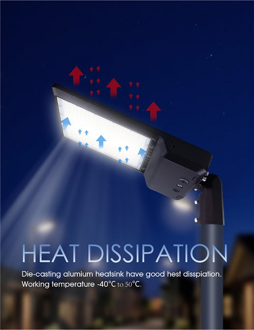 200W/240W/300W Selectable LED Street Light, CCT Selectable, 42,000 Lum