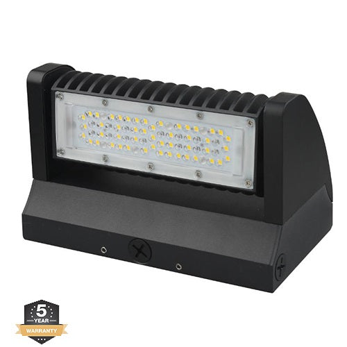 LED Rotatable Wall Pack, 40W, 5000K, 5,000 Lumens